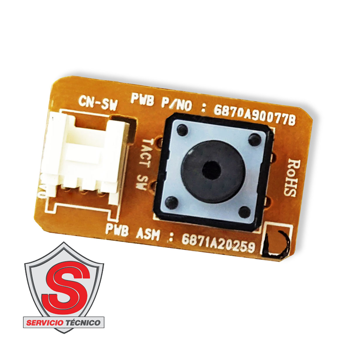 Botón 6871a20259d Para Aire Acondicionado LG Original.