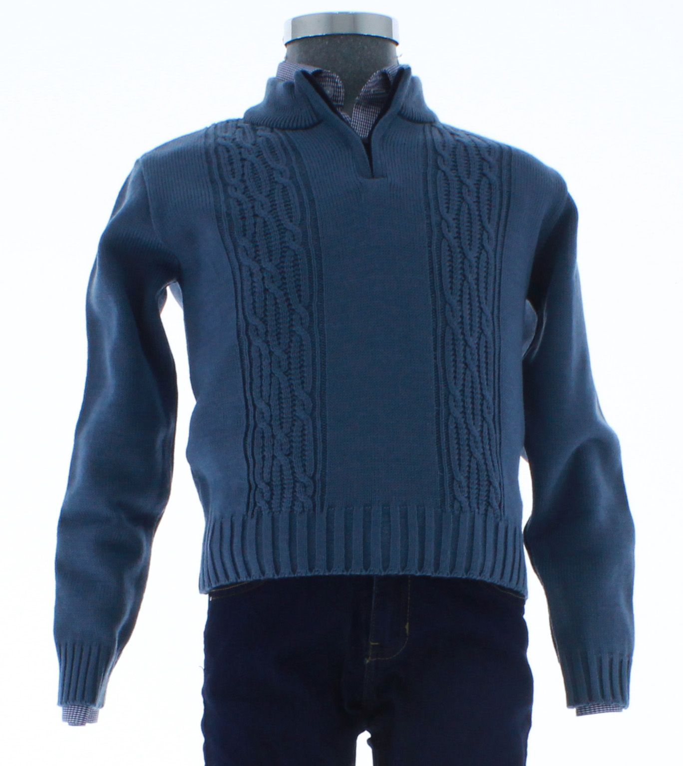 Sueter Niño Tejido Azul 2691 6 a 12 Años