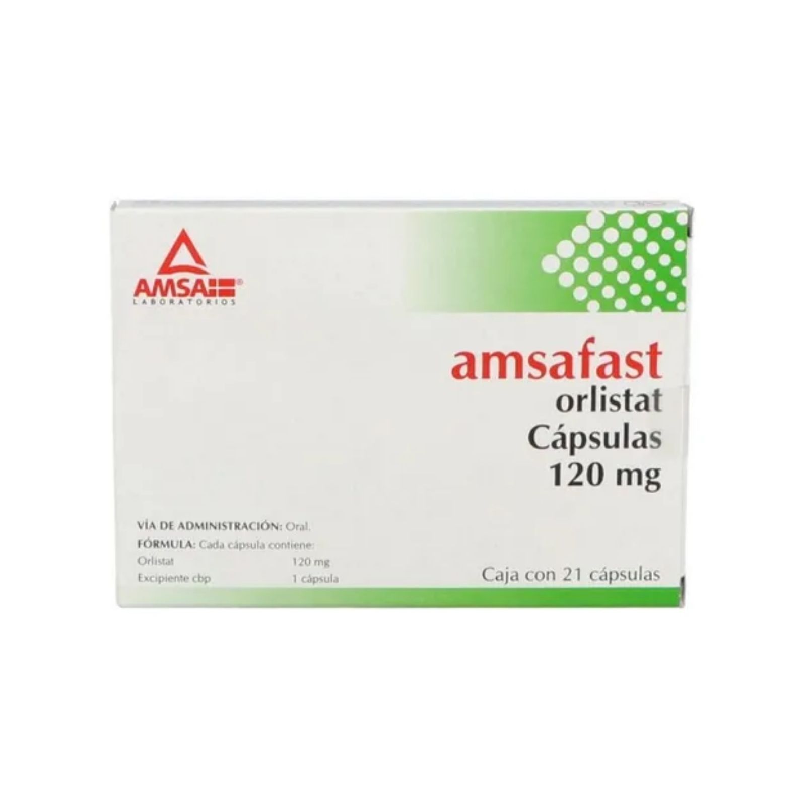 Amsafast 120 Mg 21 Capsulas Control De Peso
