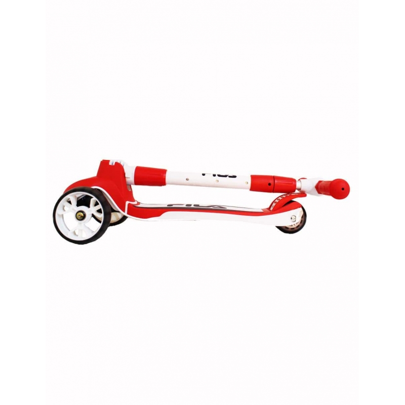 Scooter Fila Plegable Llantas Led Diablo Rojo