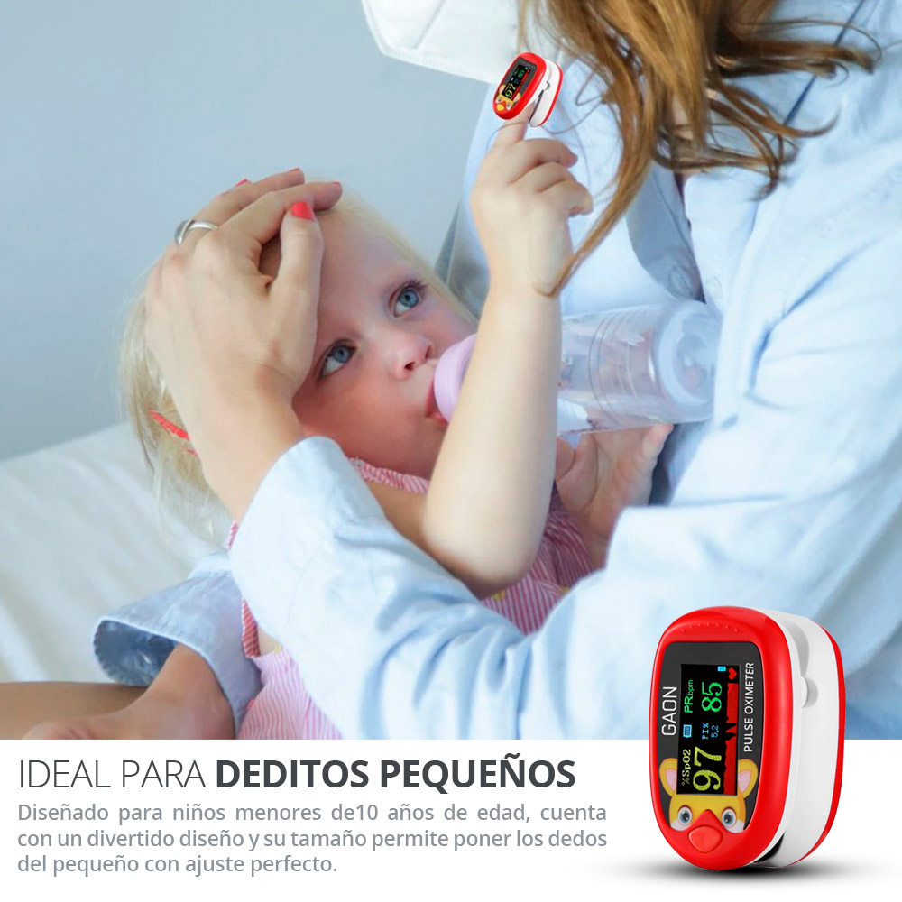 Oxímetro Pediatrico Portatil Digital Recargable Infantil