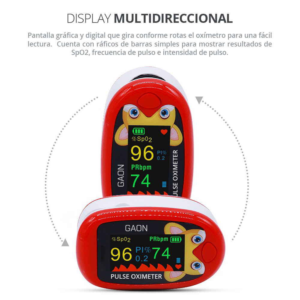 Oxímetro Pediatrico Portatil Digital Recargable Infantil