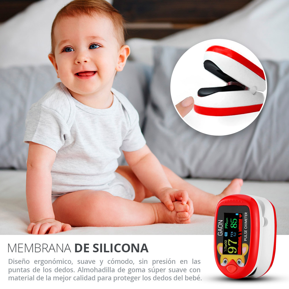 Oxímetro Pediatrico Portatil Digital Recargable Infantil