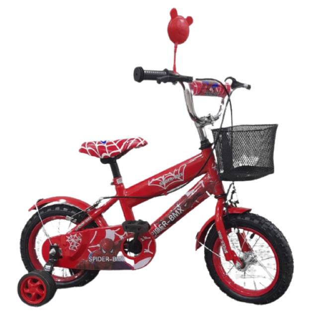 Bicicleta Spiderman Rodada 12 Spider Bmx Incluye 3 Regalos