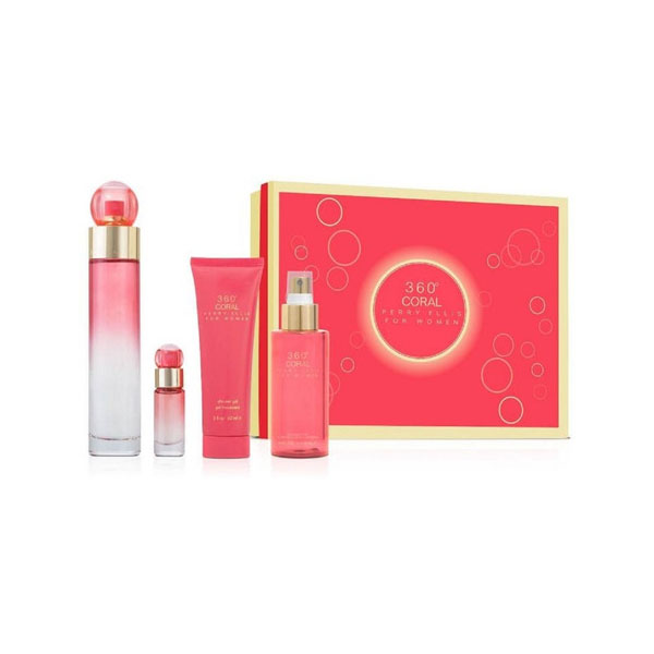 Perry Ellis 360 Coral Dama Gift Set ( 4pz )