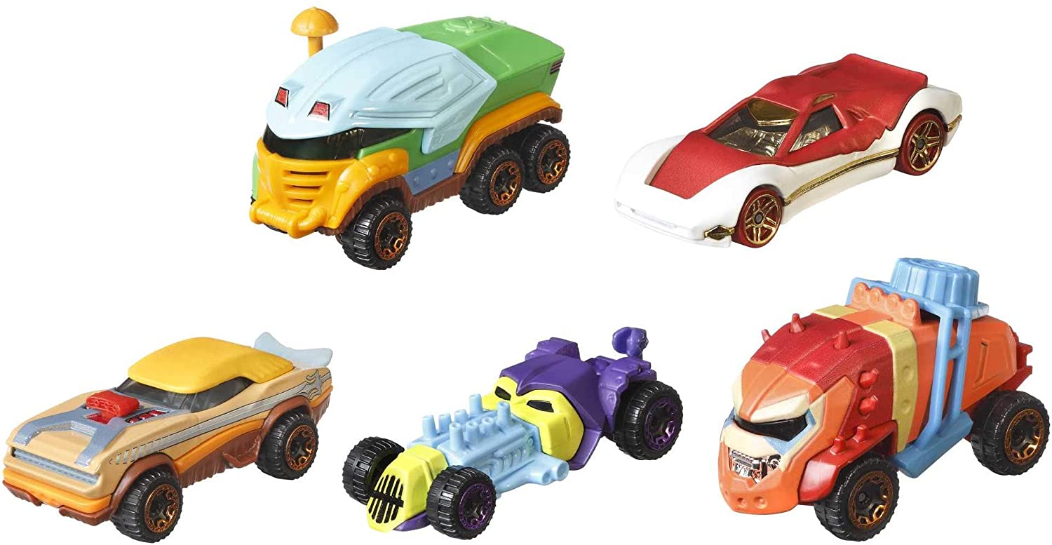 hot wheels he-man set 5 autos master of the universe