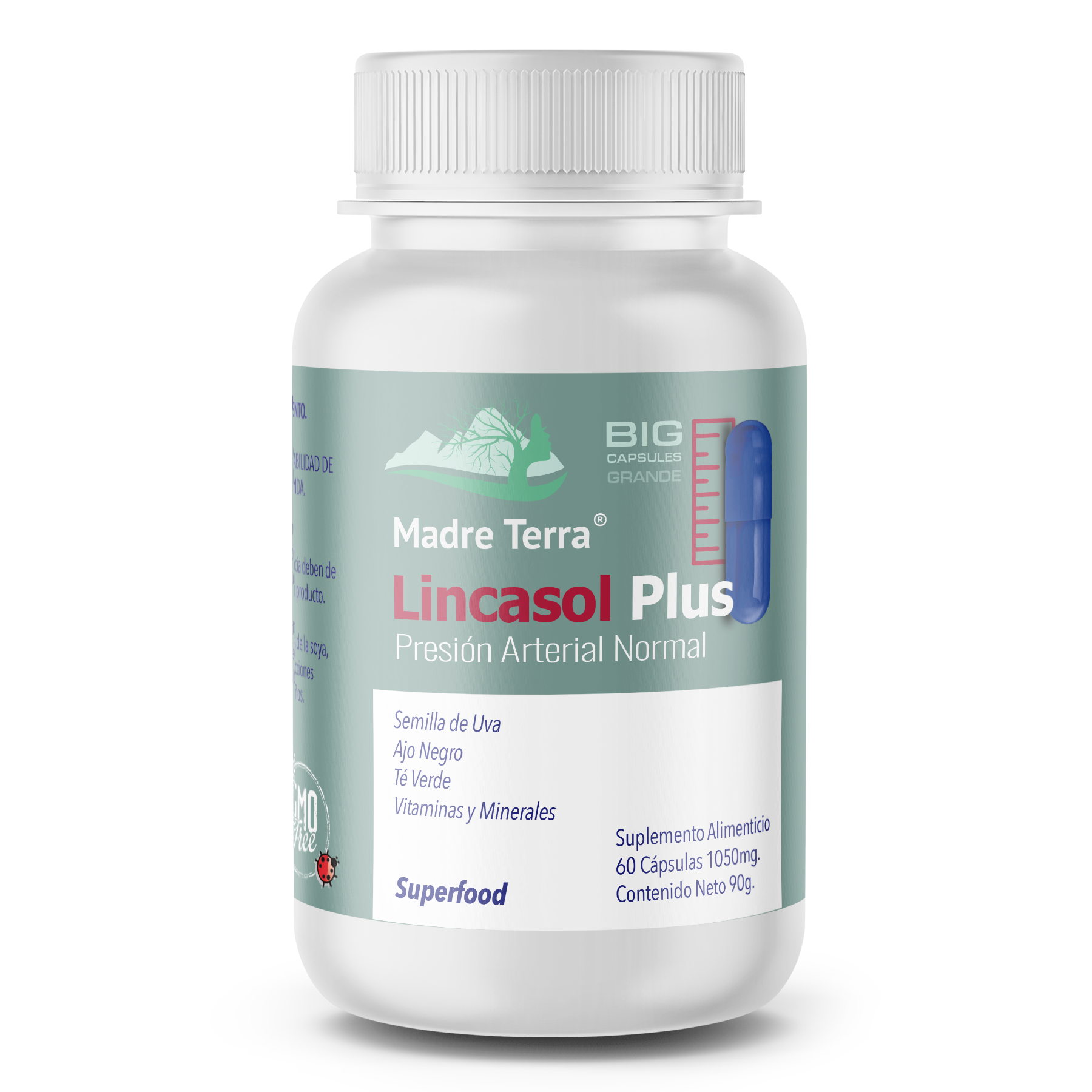 Lincasol Plus 60 Caps Presión Arterial Corazón Hipertensión