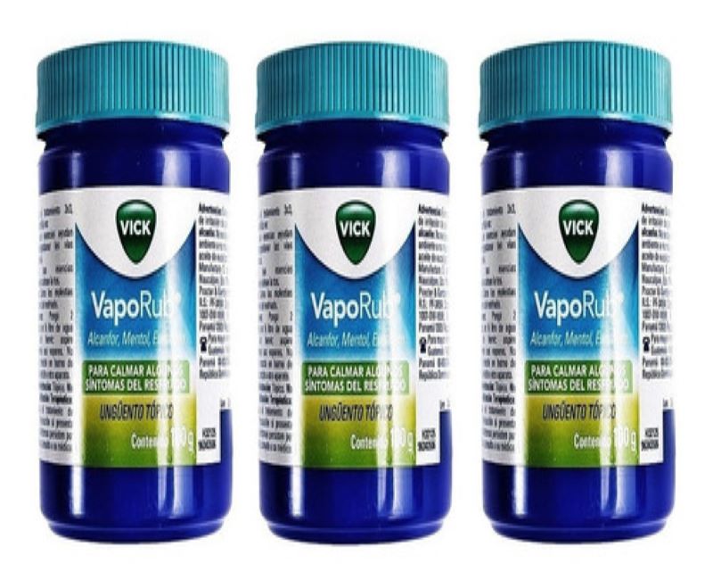 Ungüento Vick Vaporub 611671 3 Pzas de 100 G -Azul