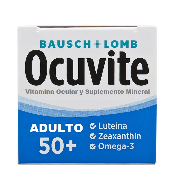 Ocuvite - Suplemento de vitaminas y minerales para los ojos, adultos 50 ...