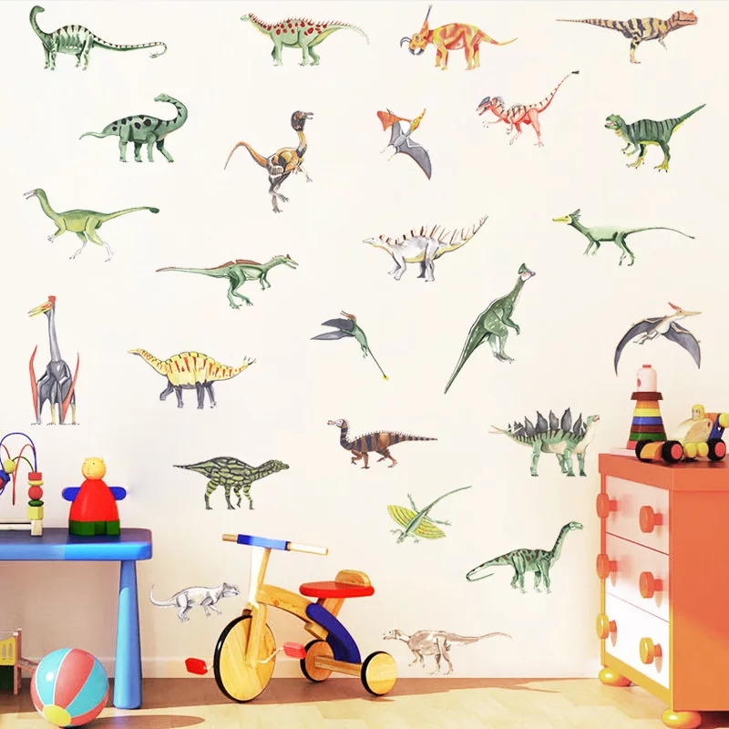Vinil Decorativo De Interiores infantil Dinosaurios