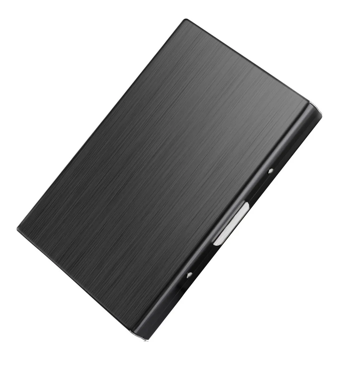 Tarjetero De Acero Inoxidable Porta Tarjetas Negro