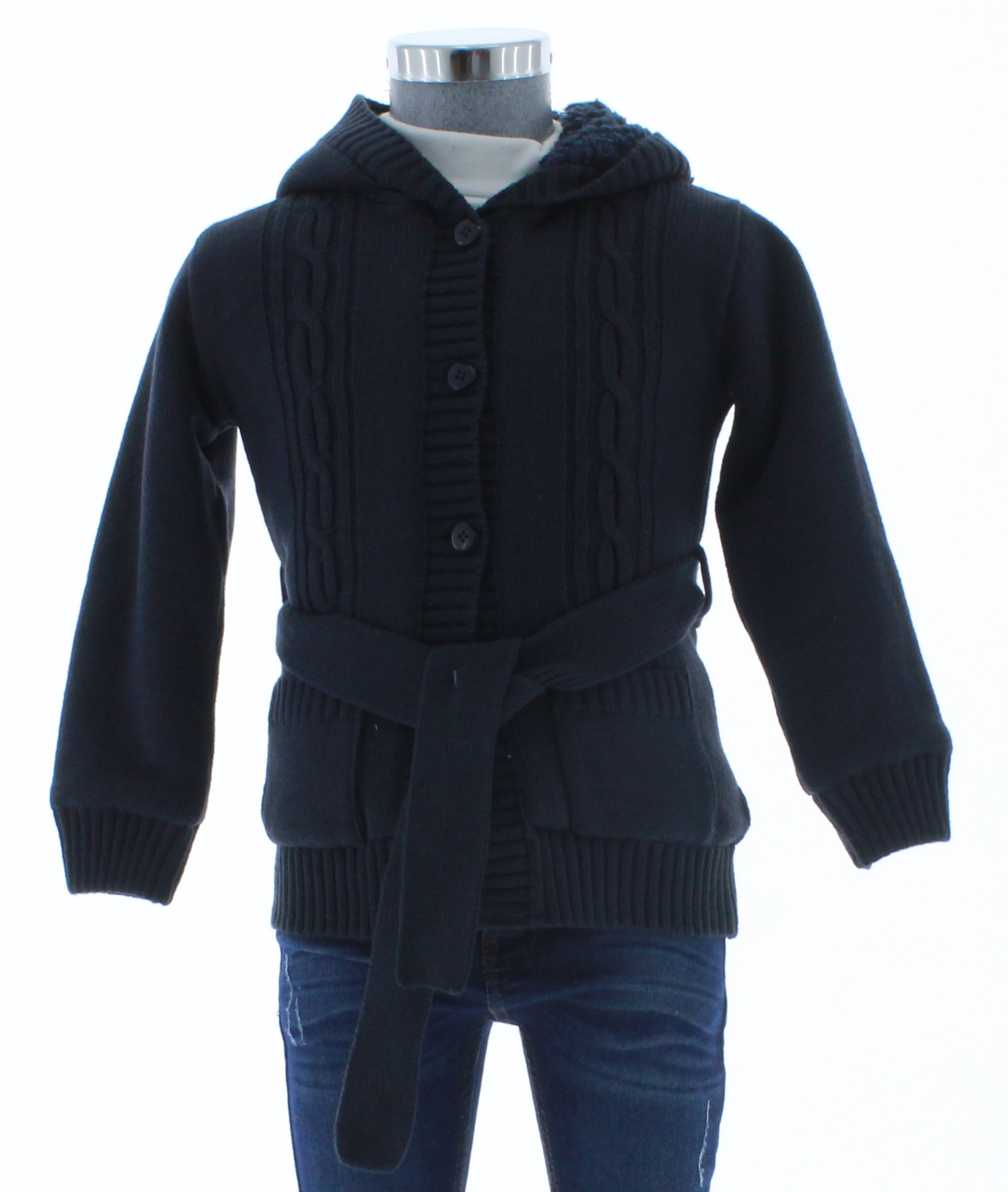 Sueter Niña Azul Marino Forrado 2746 2 a 12 Años