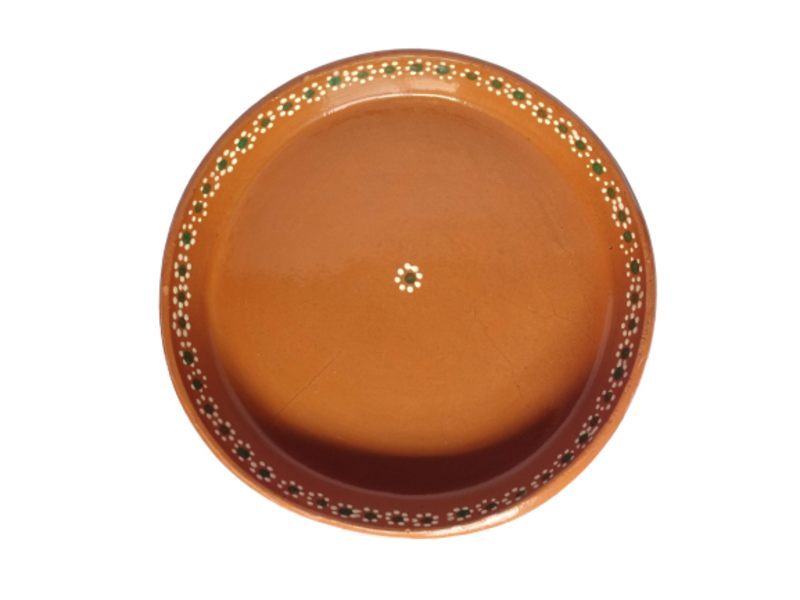 Platos de barro para botana, Plato botanero con 6 divisiones, 10 pzas