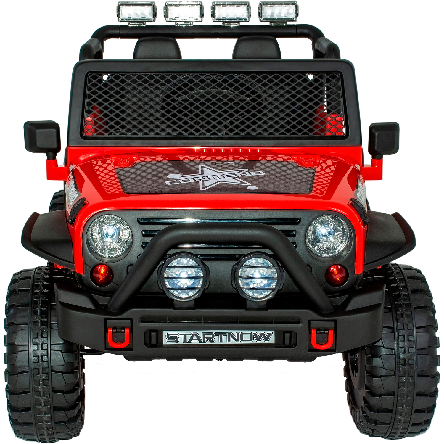 Montable Electrico Jeep 4x4 8 km/h Rojo Camioneta Little Monkey