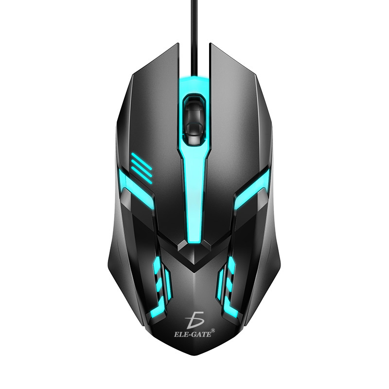 Mouse alámbrico USB Gaming Respiración Luz Ratón