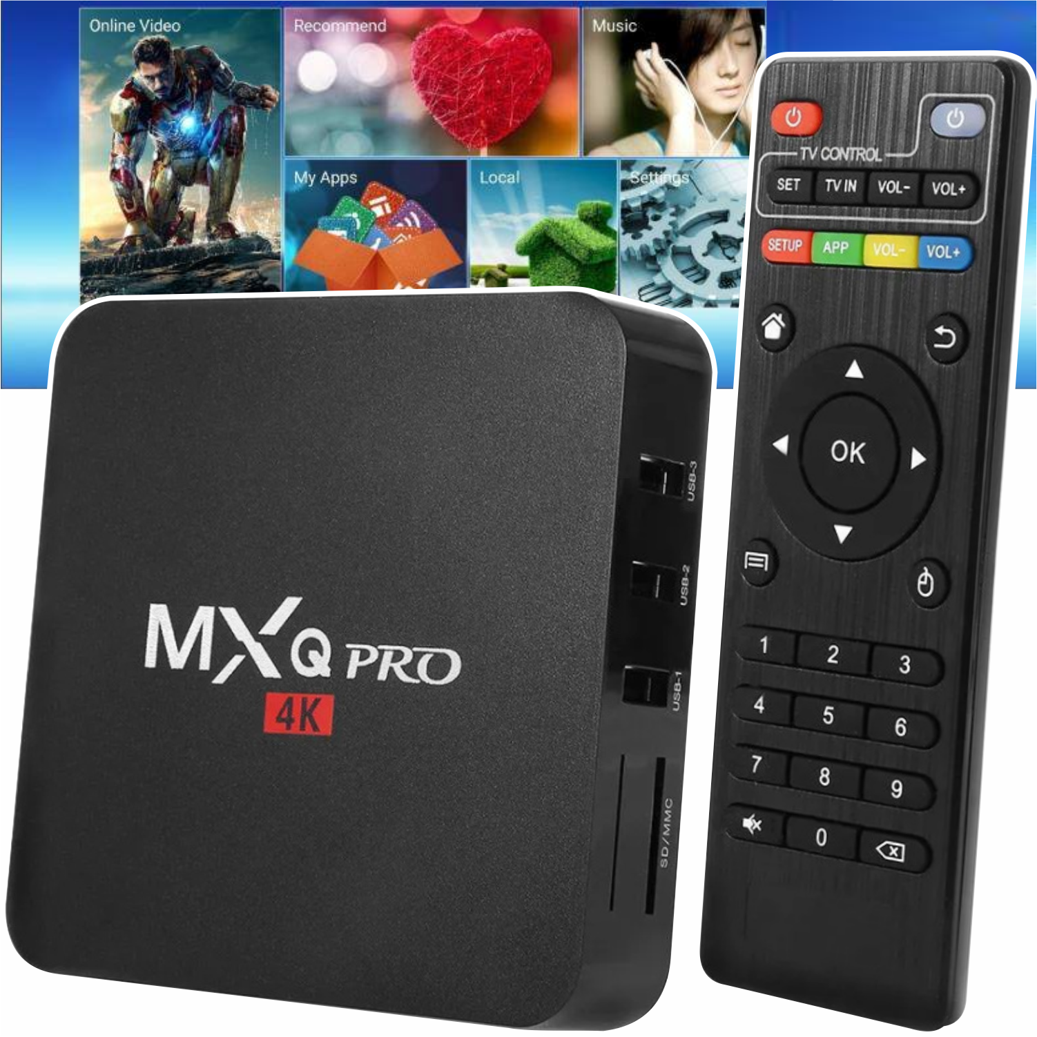 Streaming box android media player convertidor smart netflix