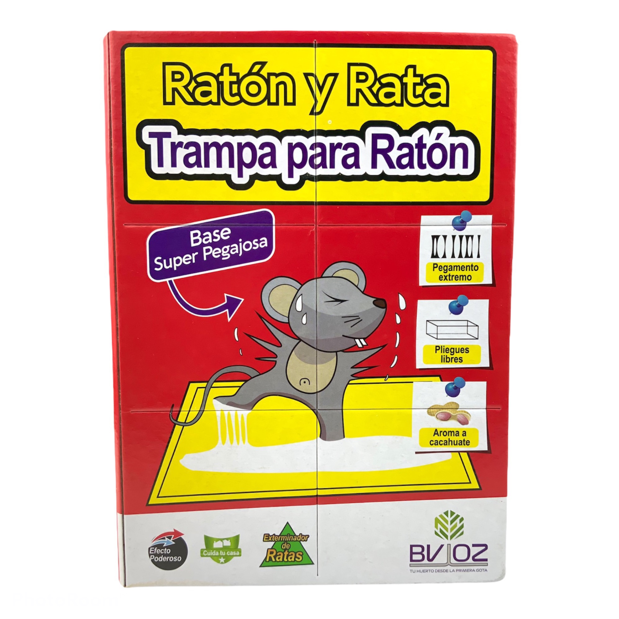 6 Trampas Pegajosas Grandes para Ratón. Plegable y con Aroma Atrayente