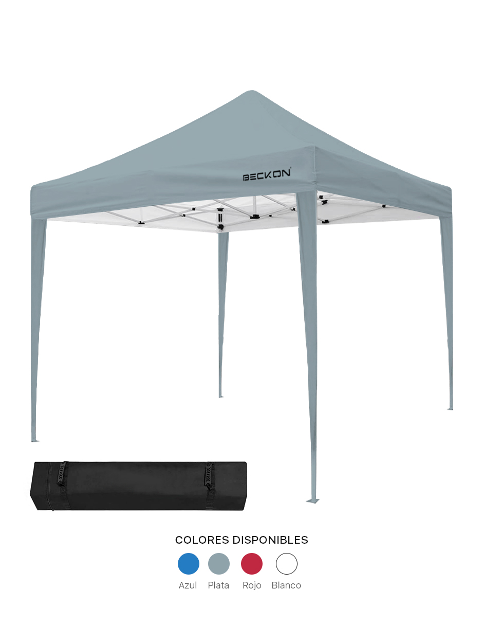 Toldo Carpa Retractil con maleta 3m x 3m impermeable premium Beckon ...