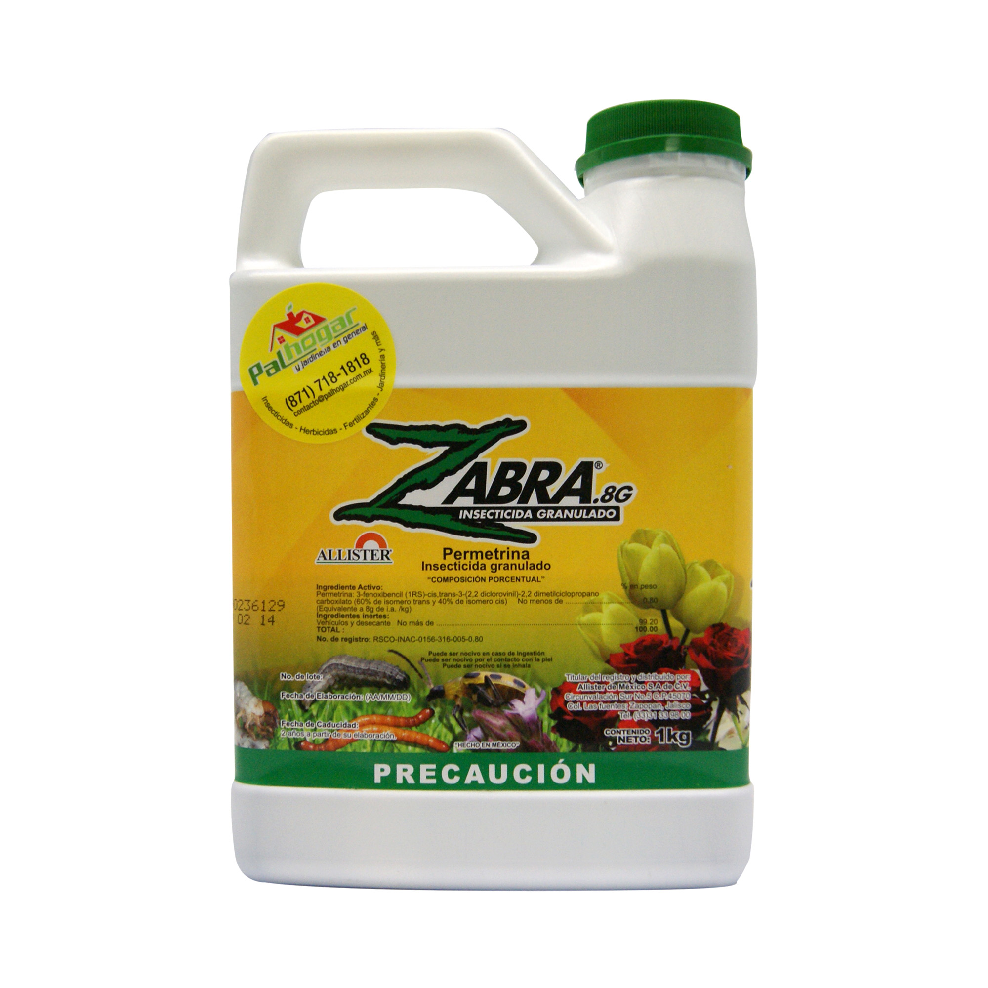 Insecticida Granulado Zabra .8g 1 Kg Allister Gusano Hormiga