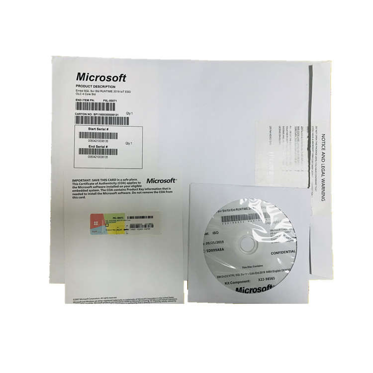 Licencia SQL Server 2019 Standard Fisico