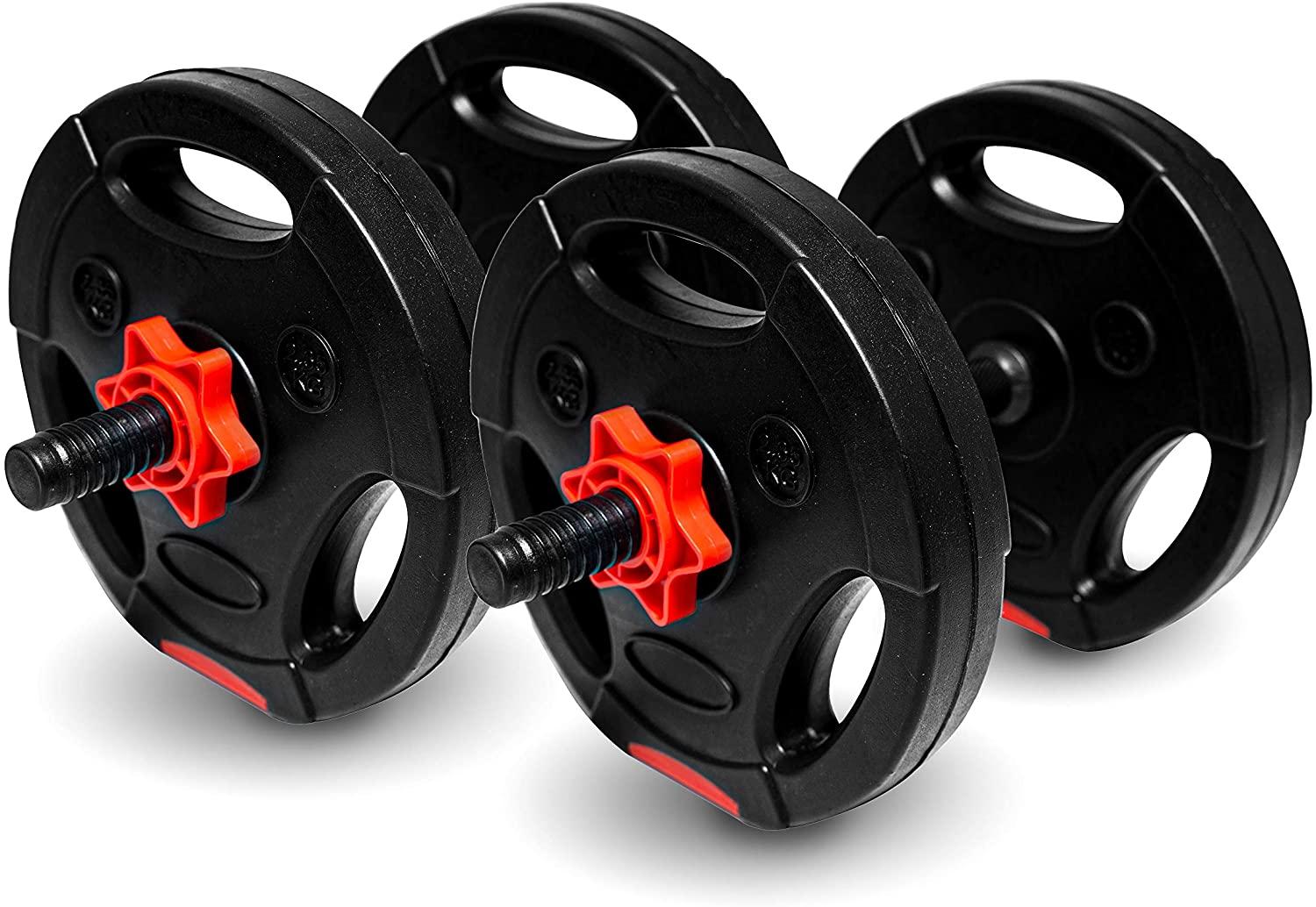 Set De Discos De Plástico Fs 10 Kg Negro