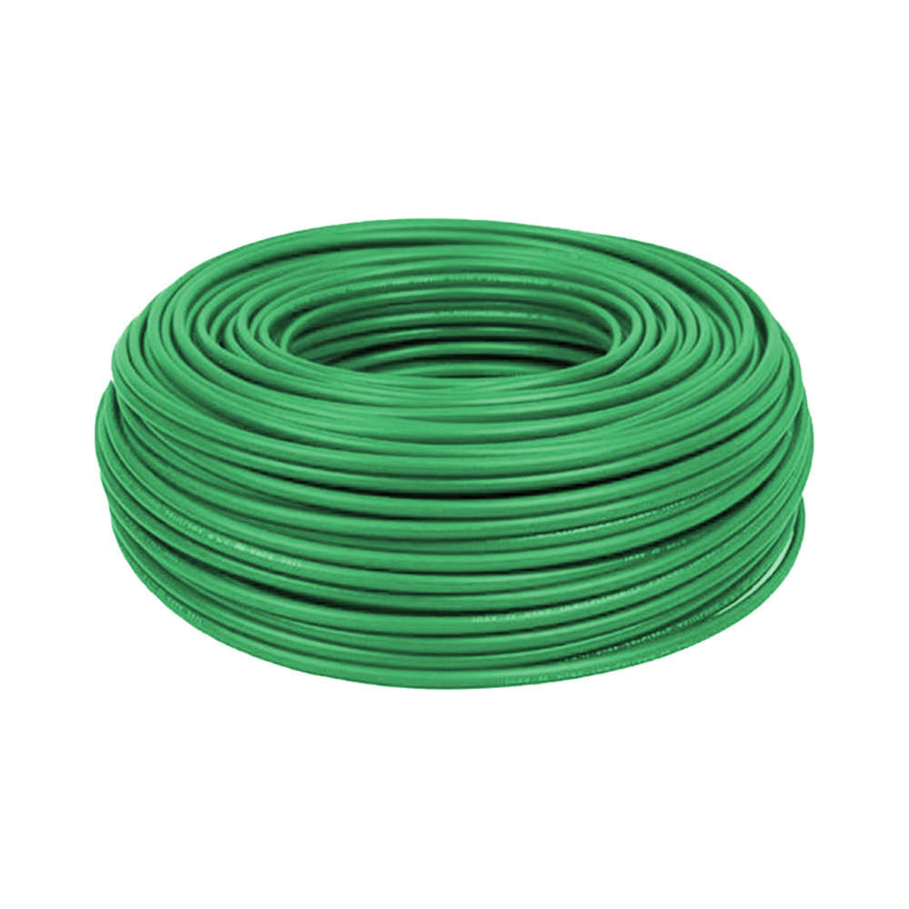 Caja 100 Mts Cable Iusa Verde Thw Cal 14 Awg 100 Cobre Color Multicolor