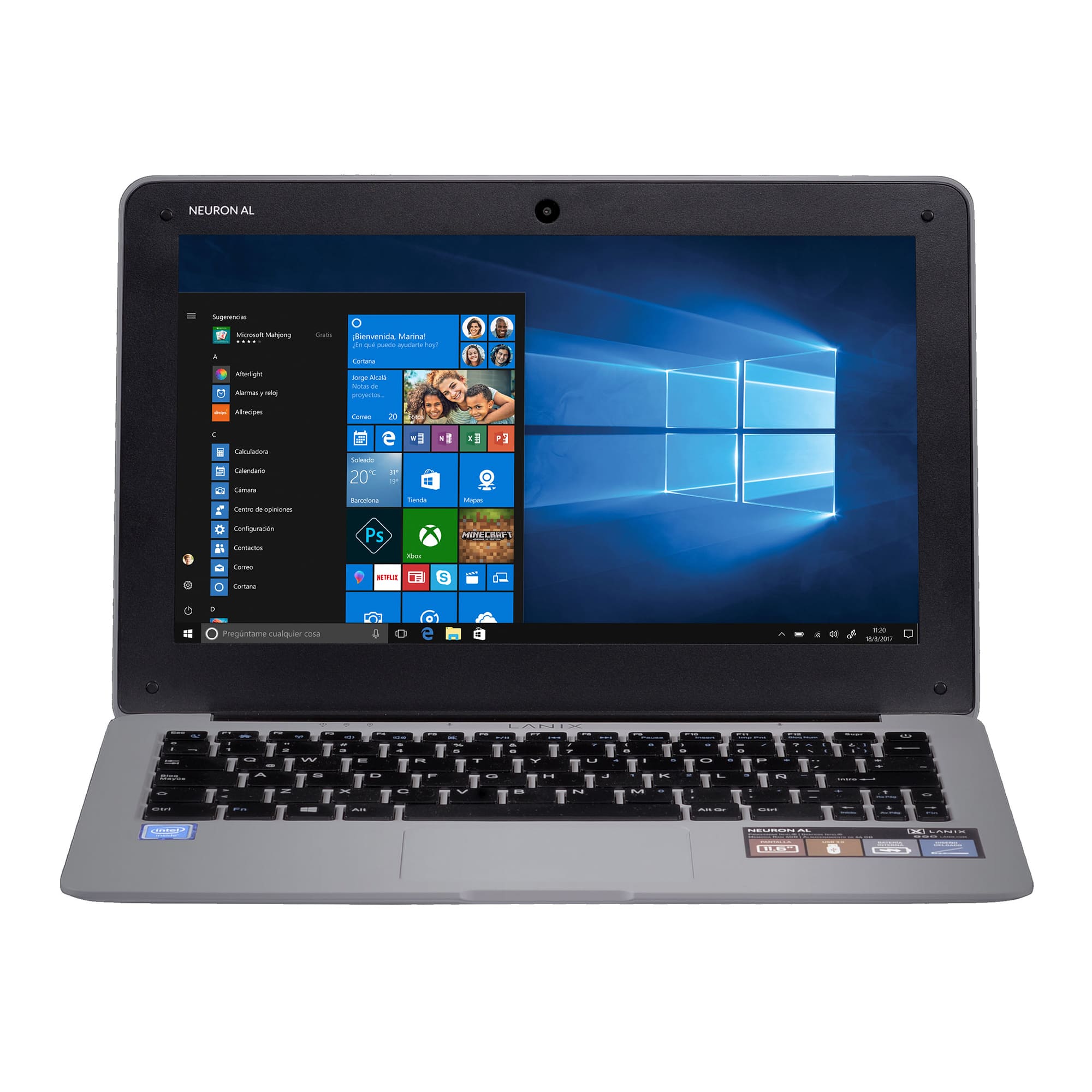Lanix Neuron AL (v11) de 11.6'', Intel Celeron N4020, 4GB RAM, 128GB ...