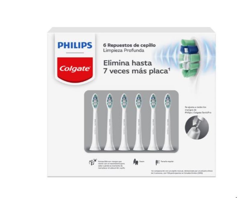 Repuestos para Cepillo Philips Colgate Diamond Clean 6 Pzas
