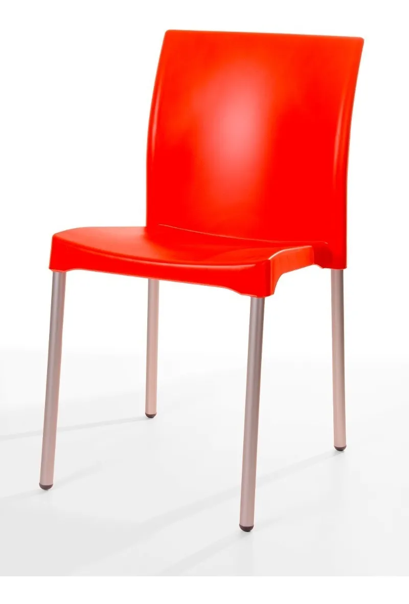 Paquete De 10 Sillas Vivanti Rojas Plásticas Restaurante comedor