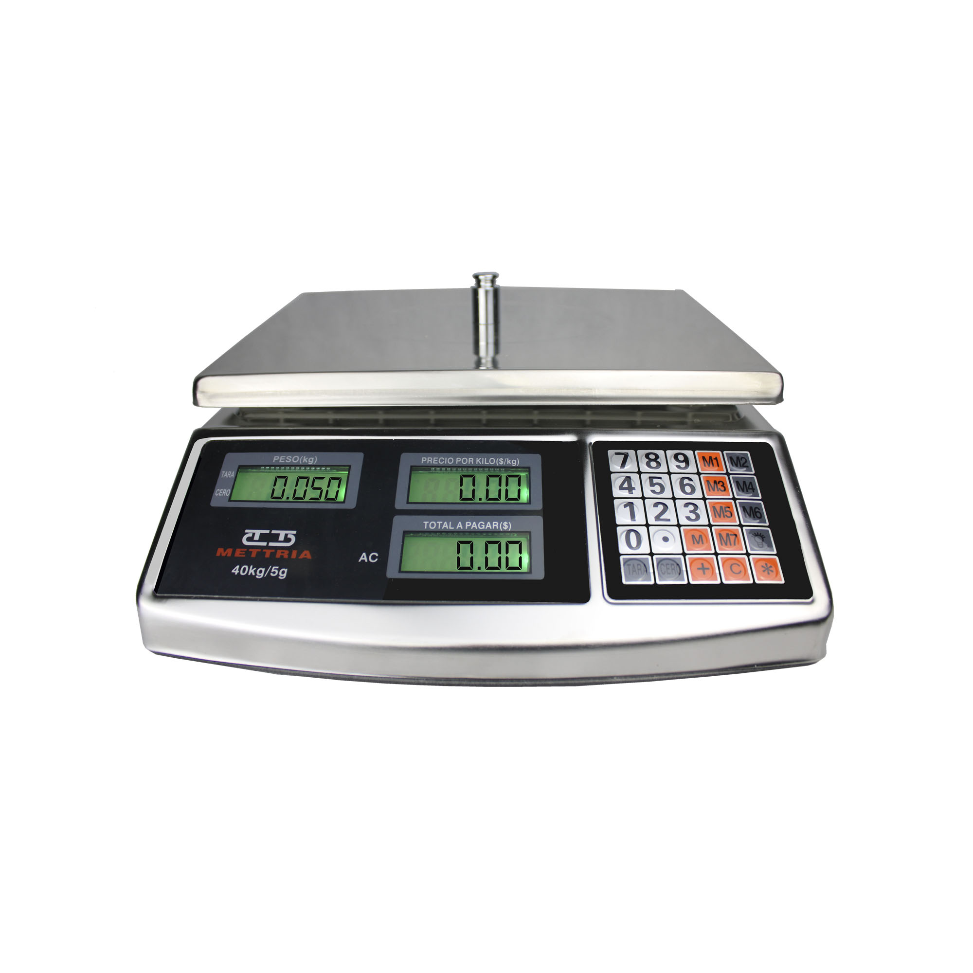 Báscula Digital de uso Comercial MTSS-40 (40 Kg X 5 g) METTRIA ...