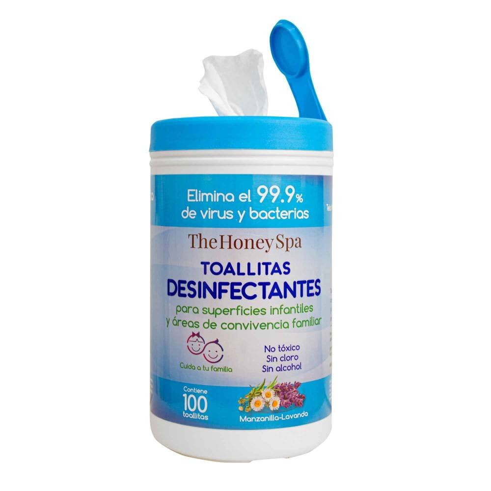 Toallitas Desinfectantes The Honey Spa 2 Botes con 100 pzas c/u