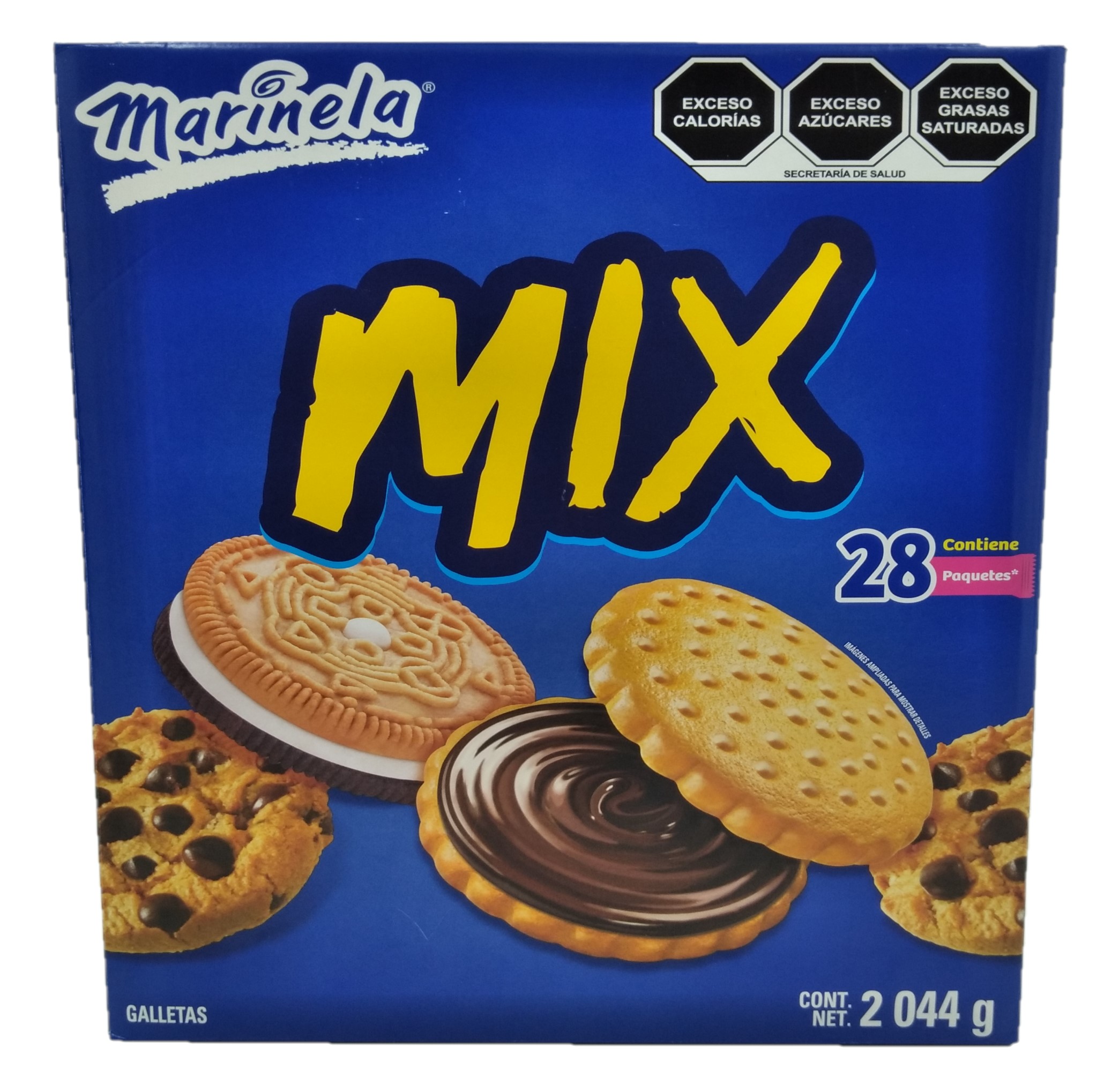 Mix Marinela Galletas 28pzs 2k Principe Plativolos Trikitrak