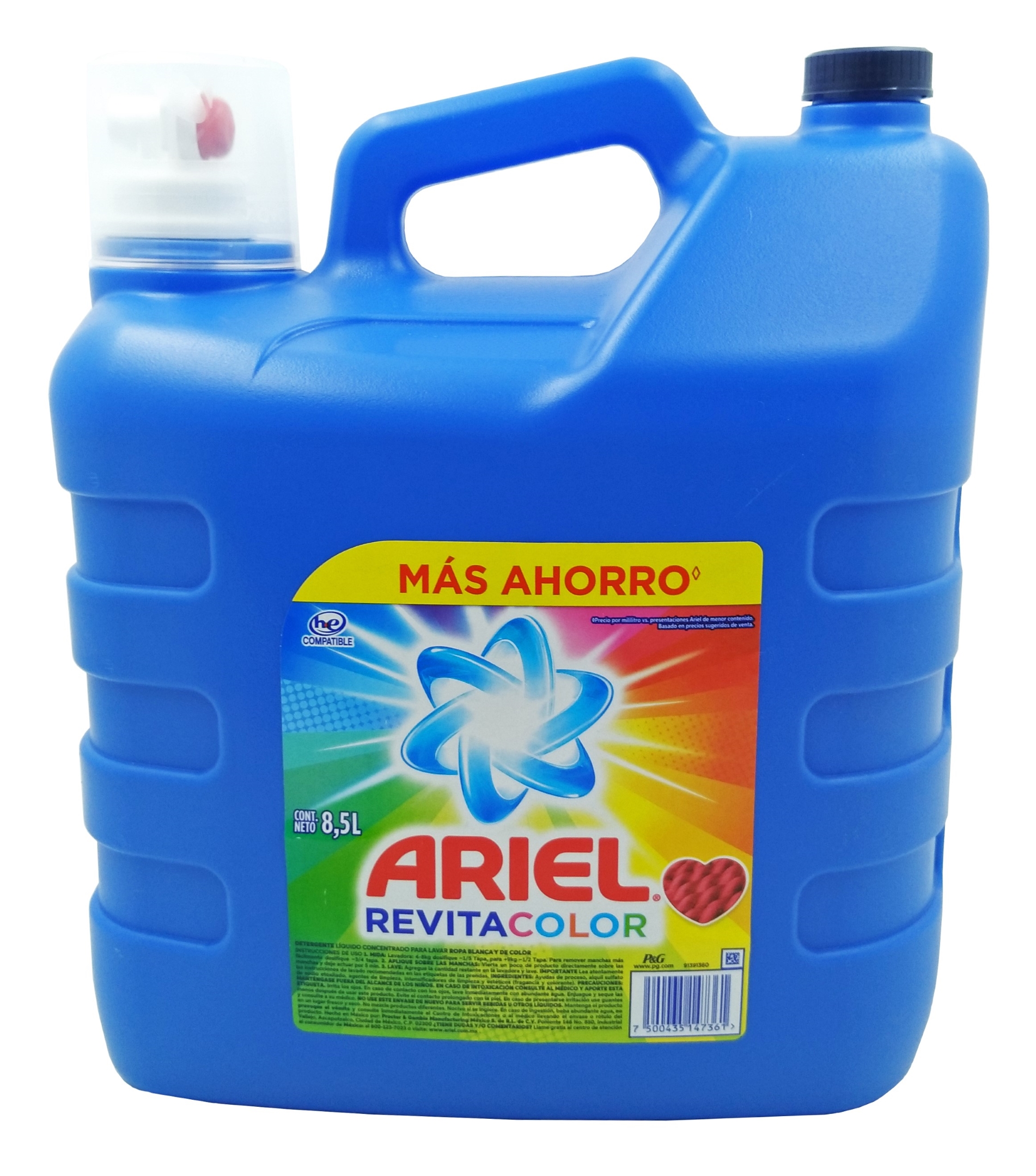 Detergente Liquido Ariel Revitacolor 8.5 L