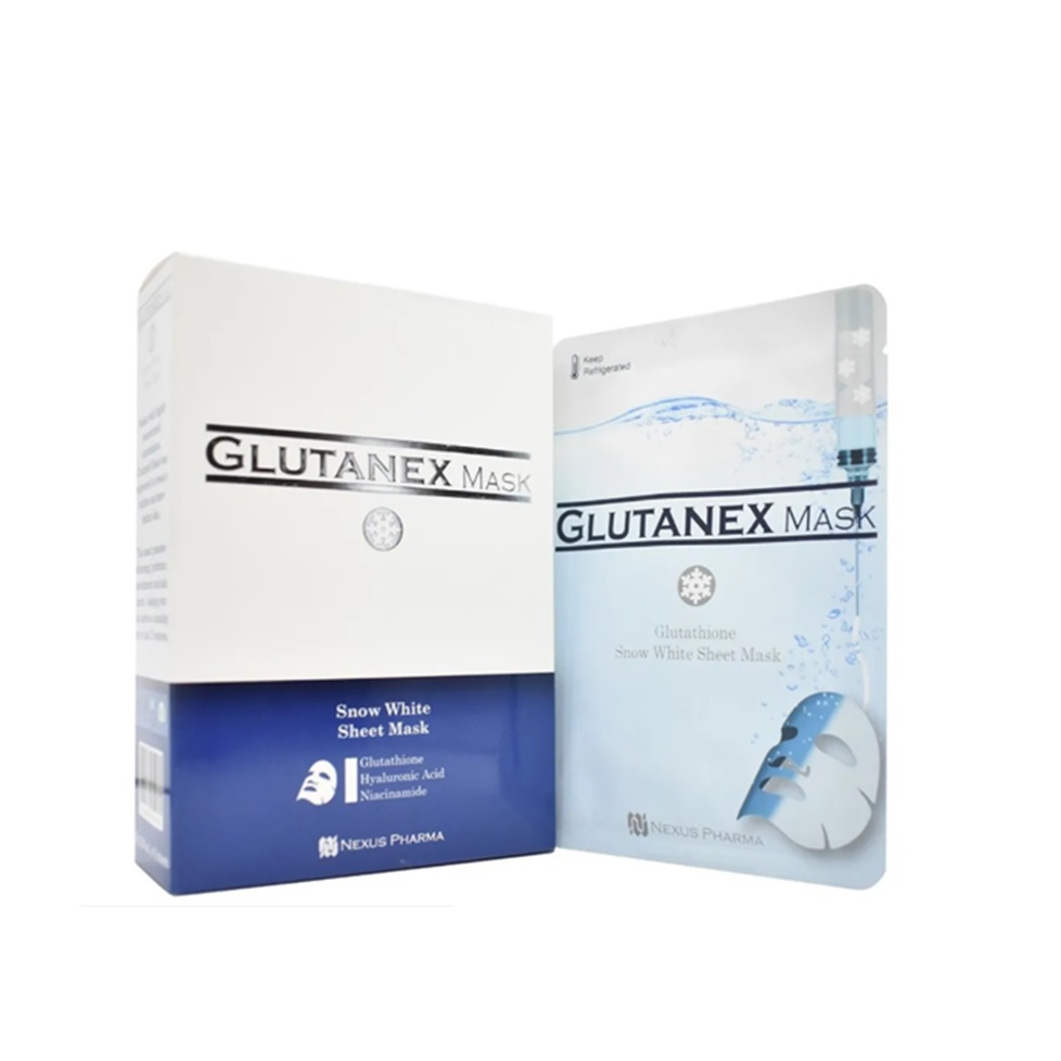 15 Mascarillas Faciales GLUTANEX MASK / Glutatión, Ácido Hialurónico ...