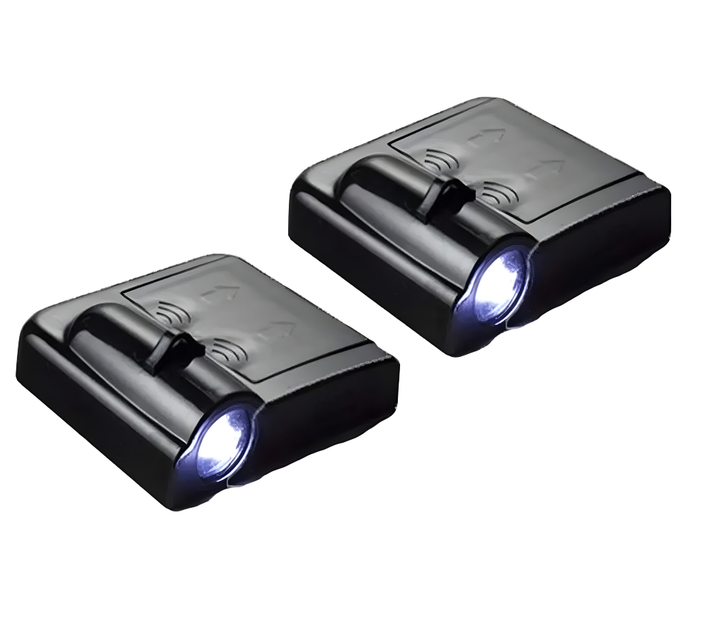 Par Luces Cortesía Luz Led Proyecta Logo Auto