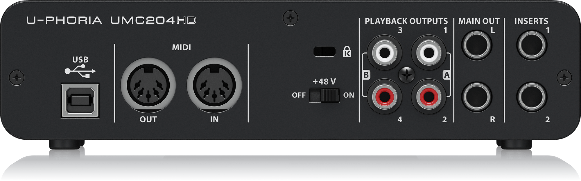 Behringer UMC-204HD Interfase De Audio 2x4