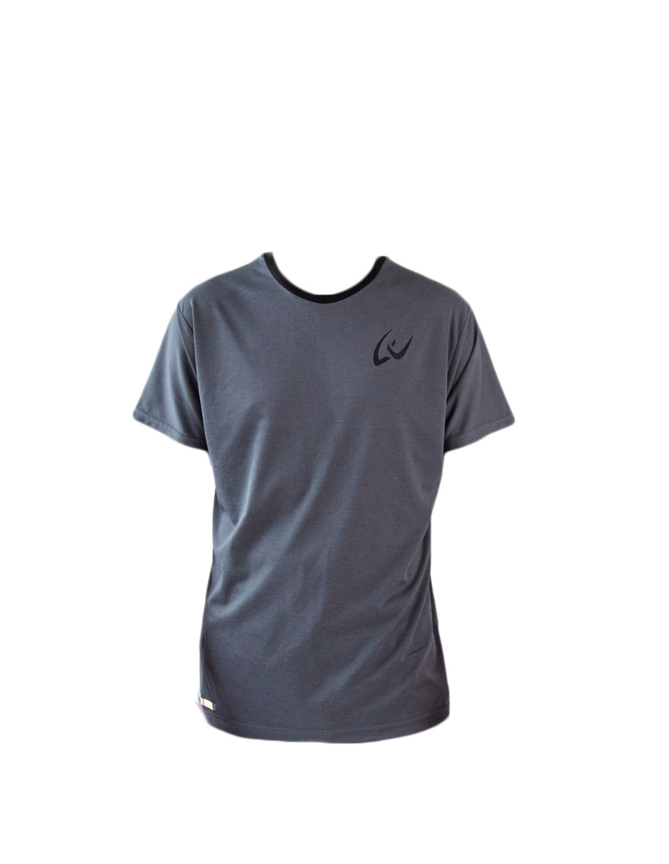 Playera Deportiva Para Hombre Leven Color Gris Talla CH con Tecnología