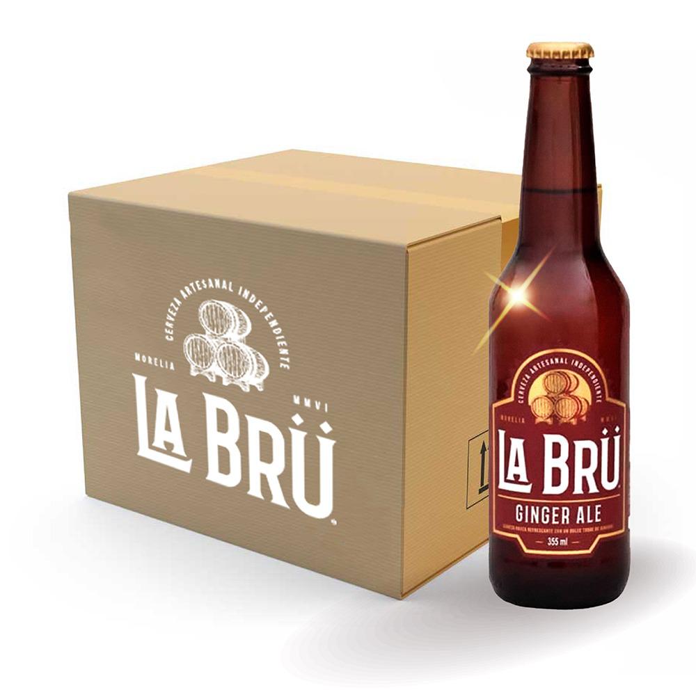 Caja Cerveza Artesanal La Brü Ginger Ale 355ml