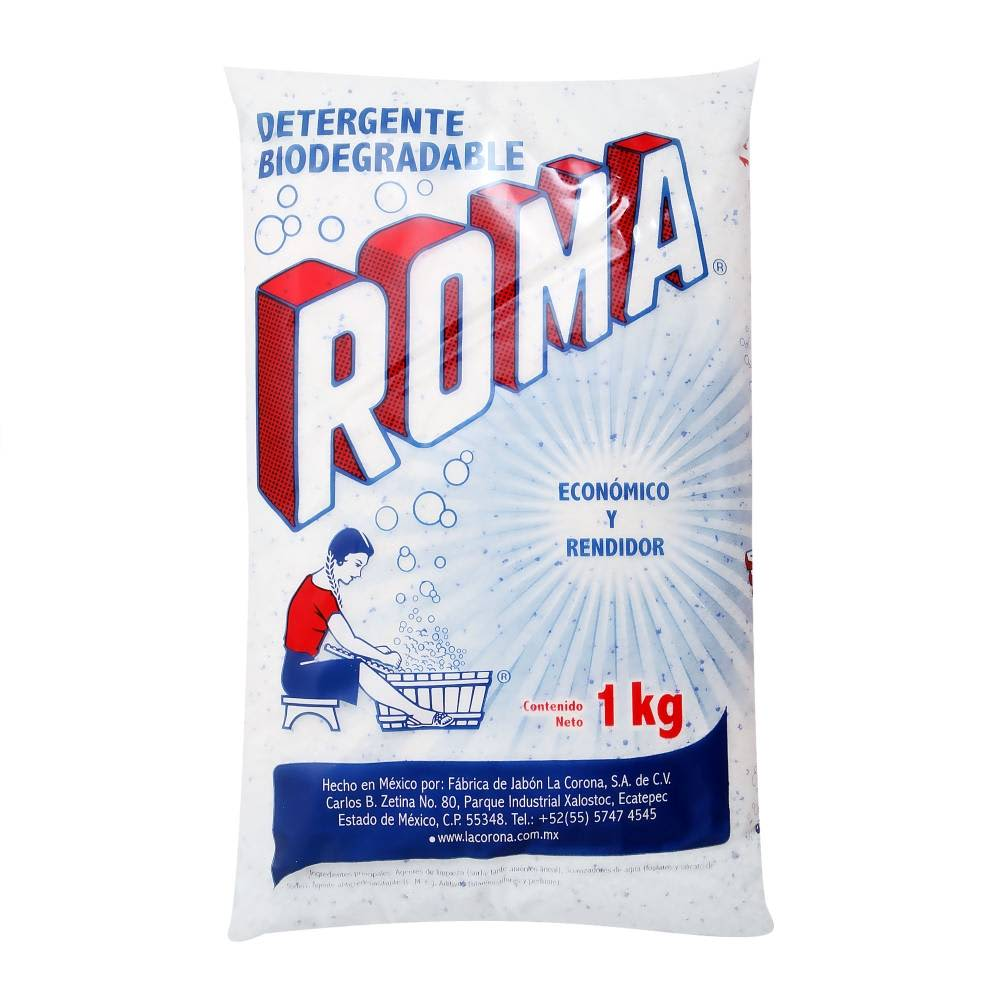 Detergente en Polvo Roma 10 pzas de 1 kg