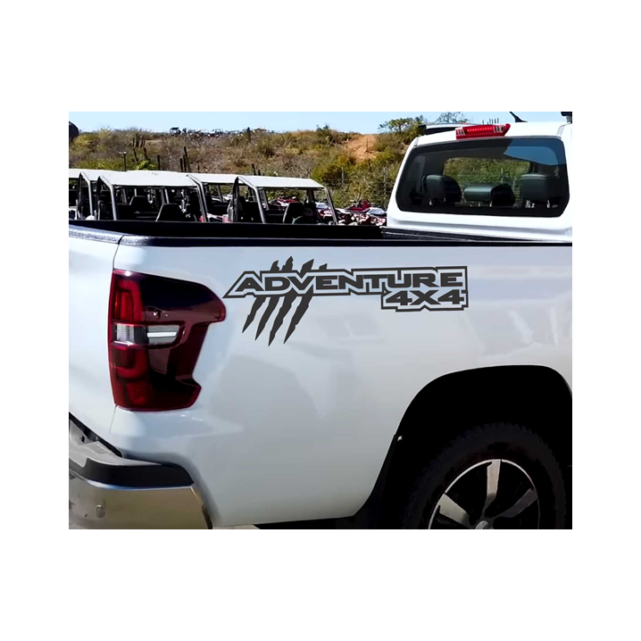 Sticker Garra Adventure 4x4 Para Costados De Batea Pick Up