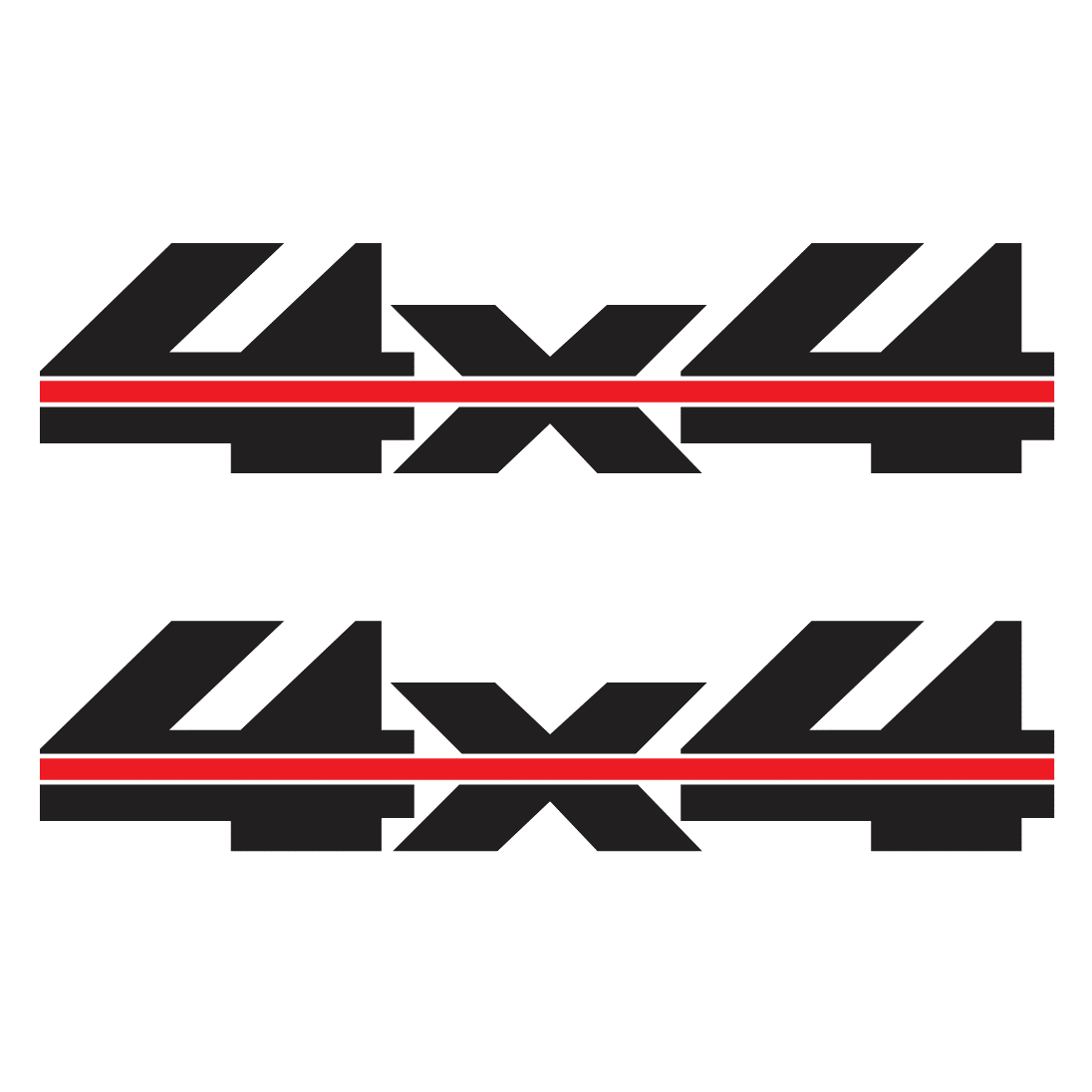 Sticker 4X4 Para Costados De Batea Pick Up Silverado Sierra 1988 a 1998