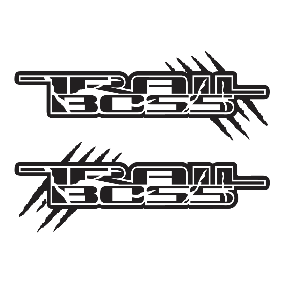 Sticker Trail Boss Garra Para Costados De Batea Pick Up