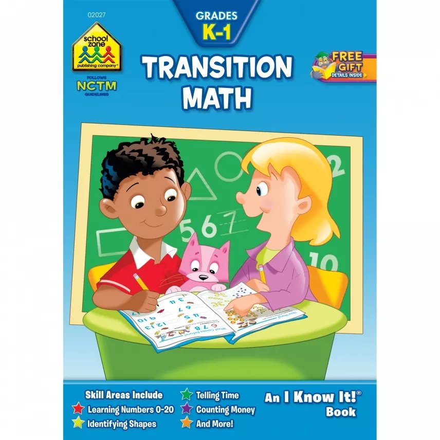 Cuaderno Transition Math Grades K-1 Workbook