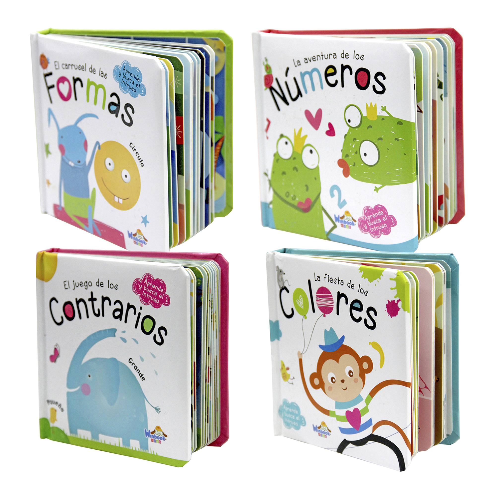 Colección Números, Formas, Colores y Contrarios,, Infantiles Ilustrados