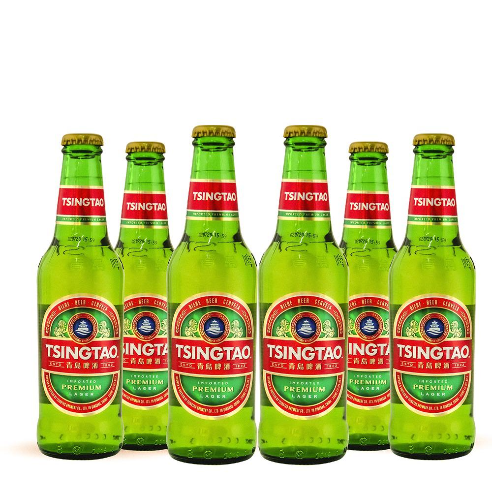 Six Pack Cerveza Tsingtao Pilsner 330ml C/u