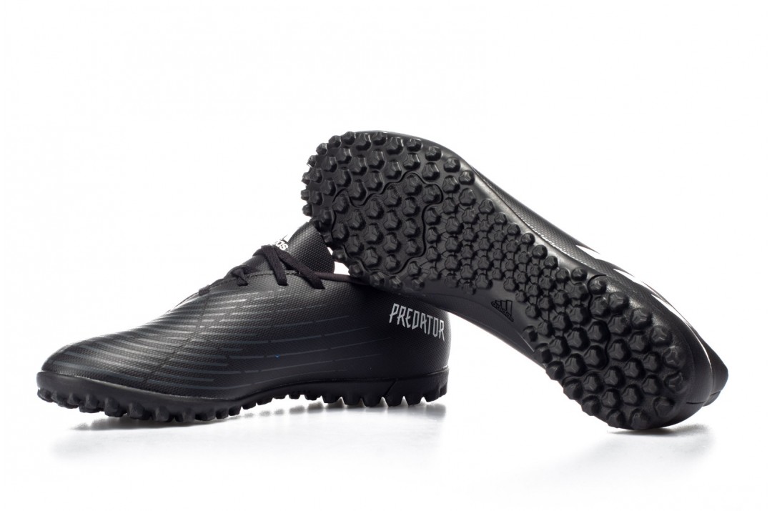 Tenis de Fútbol Predator Edge.4 Pasto Sintético Tachón Negro GX0010