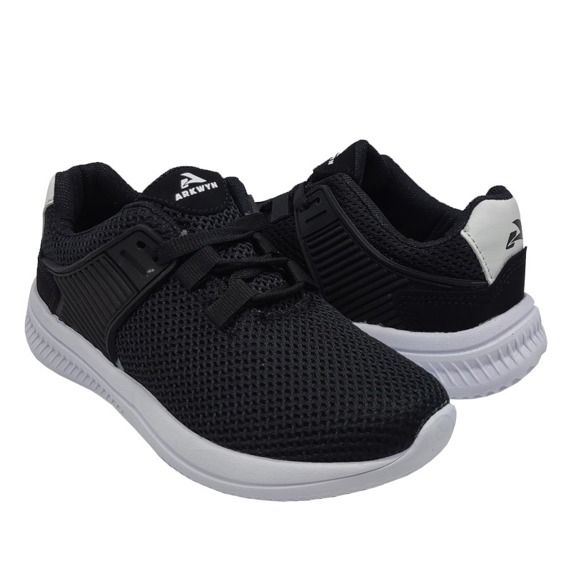 Tenis Arkwyn 720 Niño Niña Negro Correr Escuela