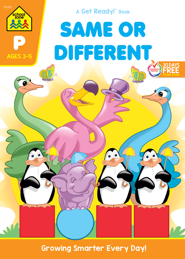 Cuaderno Same or Different Preschool Workbook