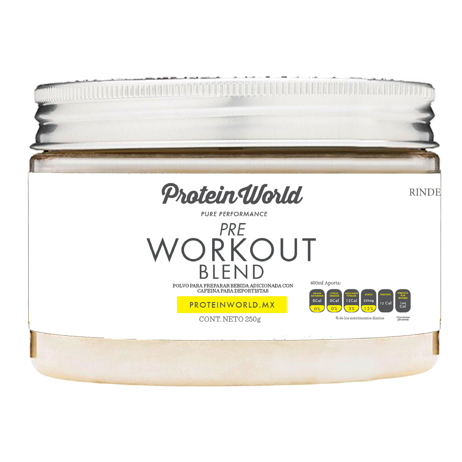 Protein World Pre Workout Blend 250 gr Pre entreno con cafeína