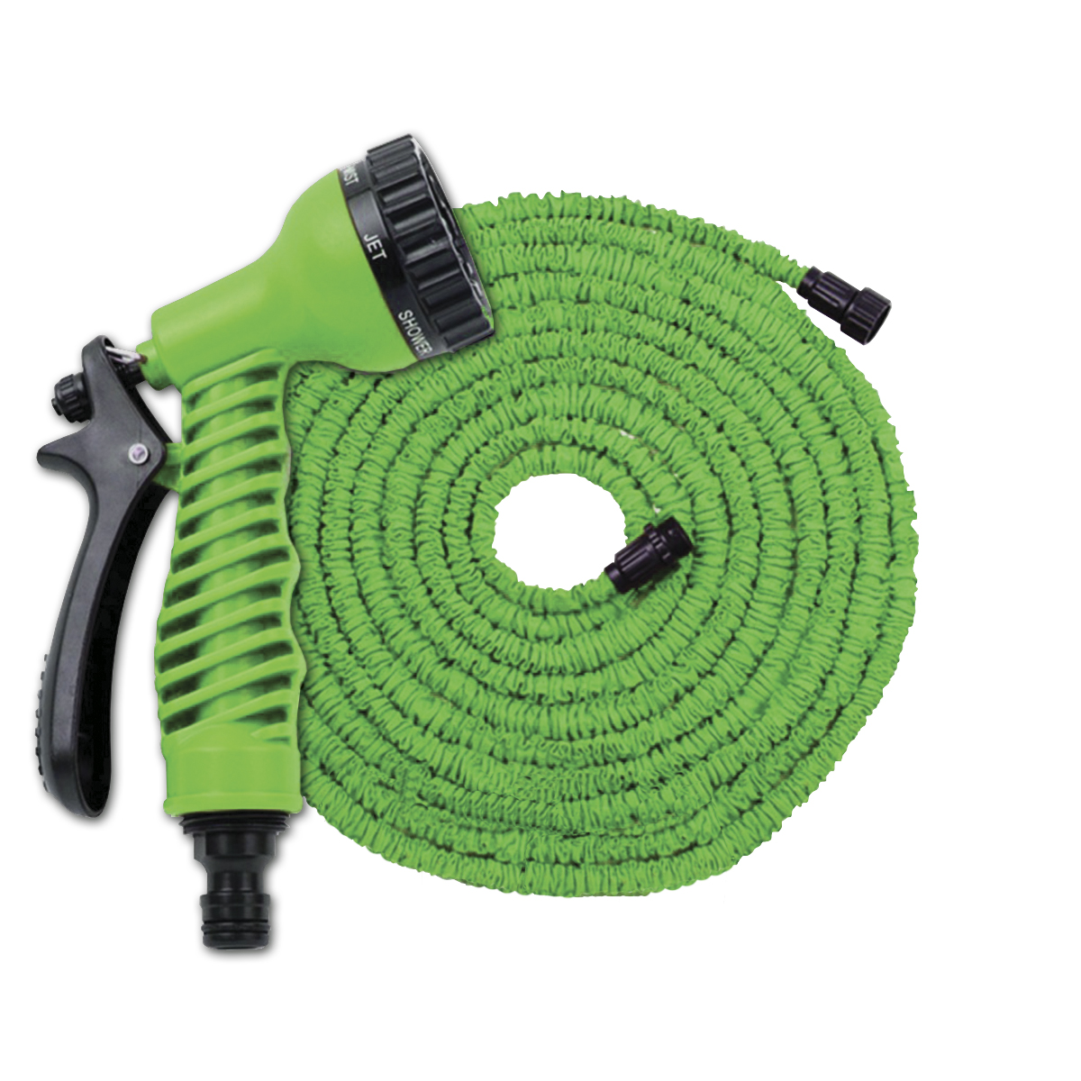 MANGUERA EXPANDIBLE 15 MTS CON PISTOLA DE RIEGO/7 funciones MARCA ADIR